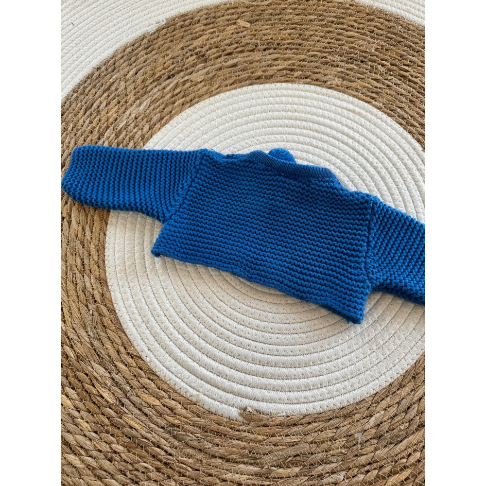 De 0 a 48m rebeca corta pompones punto invierno Trania